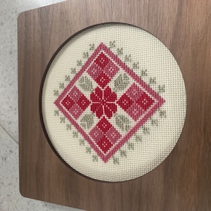 Palestinian Embroidery Cross Stitch DIY Tatreez Kit 5in Hoop With 4 ...