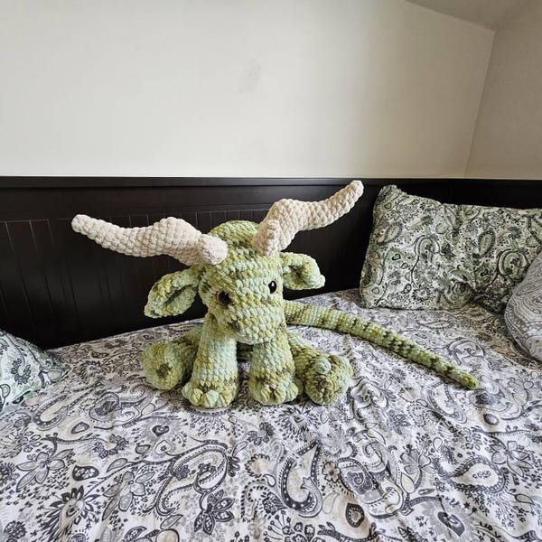 Snuggle Dragon Crochet Pattern, Original Snuggle Dragon, Crochet Dragon ...
