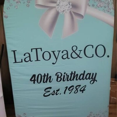 Custom Baby Shower Backdrop Starbucks Backdrop Happy Birthday Party ...