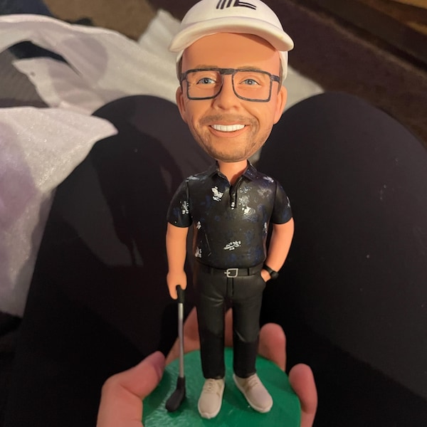 Custom Golf Bobblehead Personalized Golfer Doll, Present for Him or ...