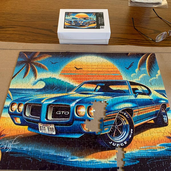 Midnight Menace 1934 Ford Coupe Hot Rod Jigsaw Puzzle - Classic Custom ...