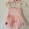 TUTU - ADD-ON Flower or Design to a Hand Embroidered Birthday Tutu ...