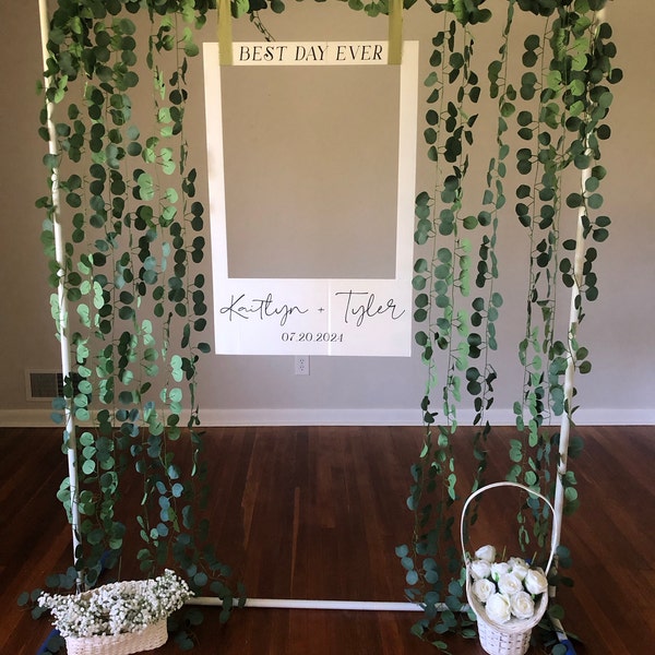 Best Day Ever Wedding Photo Prop Frame, Wedding Photo Prop Frame ...