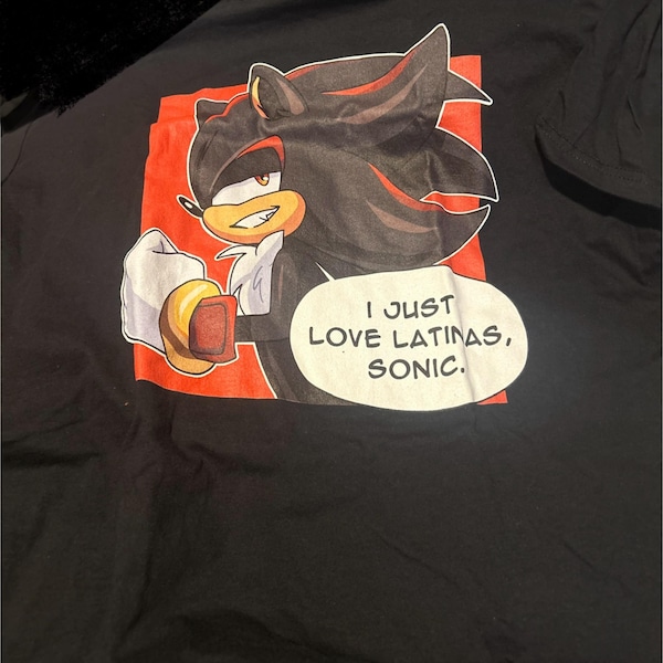 Shadow the Hedgehog "i Love Latinas" T-shirt - Etsy