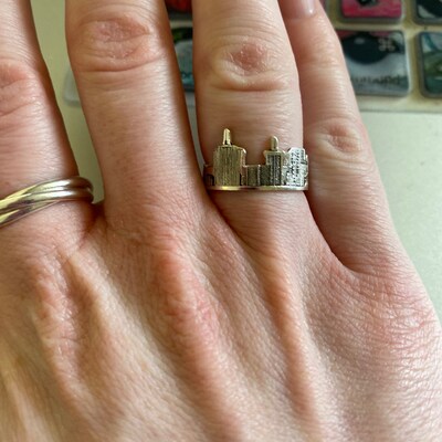 Your City Ring Any Cityscape Ring Travel Ring Custom - Etsy