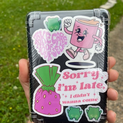 Cute Retro Coffee Cup Sticker Trendy Aesthetic Sticker for Notebook ...