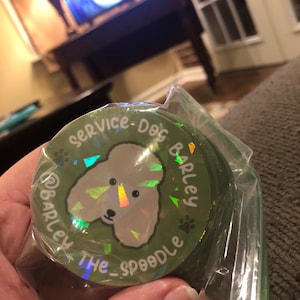 Stickers Assistance Animals Save Lives Personalize I Met an Assistance ...