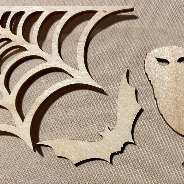 Spider Web Shape - Multiple Sizes - Laser Cut Unfinished Wood Cutout ...