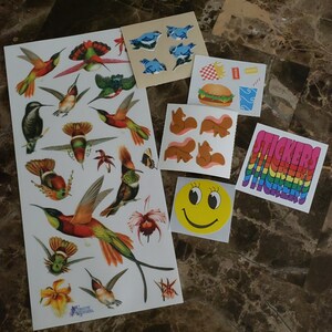 Retro Groovy Rainbow Stickers Sheet | Etsy