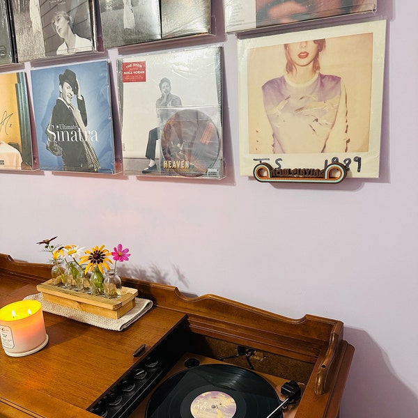 Now Playing - Vinyl Wall Mount - Record Display Stand - Album of the ...