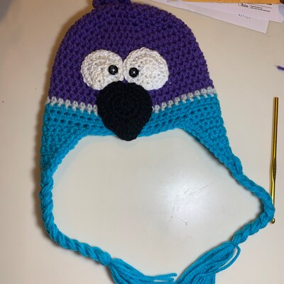 Crochet Pattern, Crochet Hat Pattern, Crochet Parrot Pattern, Crochet ...