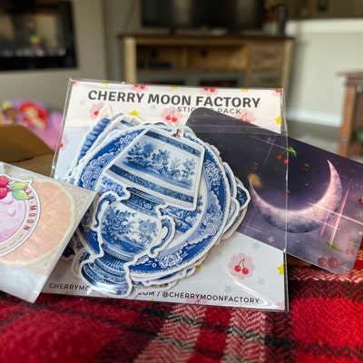 Vintage Delft Blue Sticker Pack. Blue and White Stickers. Pottery ...