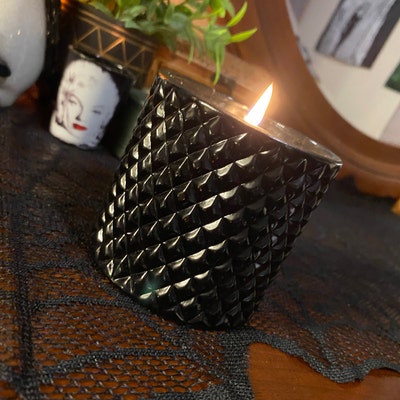 CLOVE Goth Candles Premium Soy Wax Black Candle 8 Oz - Etsy