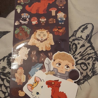 Dungeon Meshi Sticker Sheet Vinyl Waterproof Glossy - Etsy