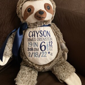 Sloth Baby Blanket Sloth Baby Shower Gift Boy Minky Baby | Etsy