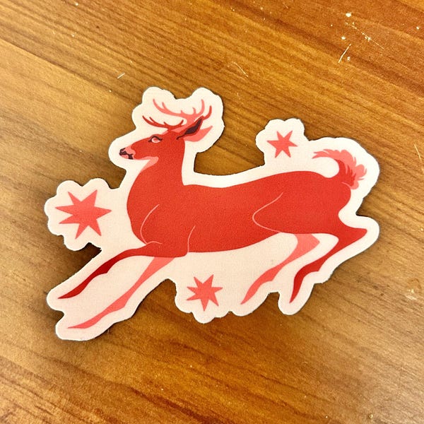 Red Crab Waterproof Vinyl Sticker - Etsy