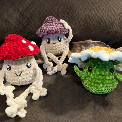 Mush Crush Crochet Pattern, Cute and Funny Mushroom Amigurumi, Inc ...