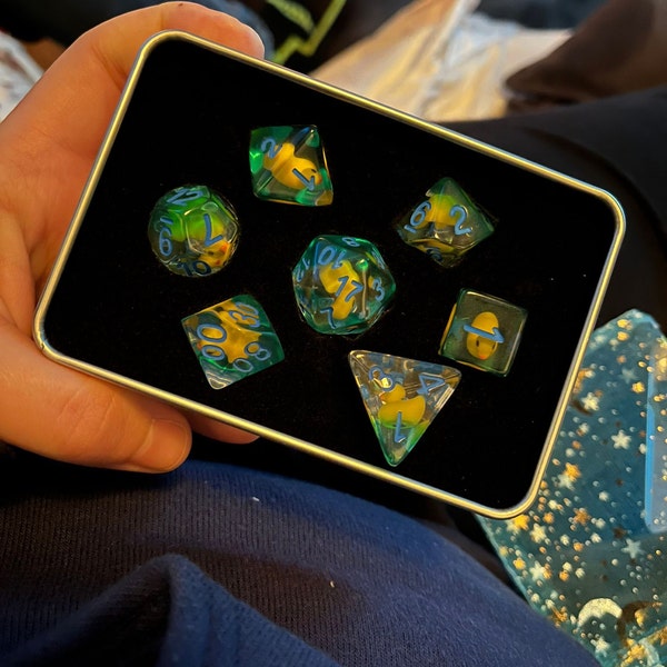 Ducky Dnd Dice Set Critical Role D20 Polyhedral Duck Dice Set for ...