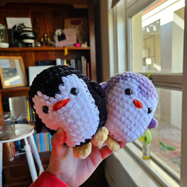 Penguin, Chonky Handmade Penguin Plushy Stuffed Animals - Etsy