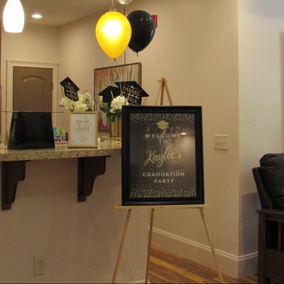 Graduation Party Welcome Sign, Graduation Foam Board, Graduation Party ...