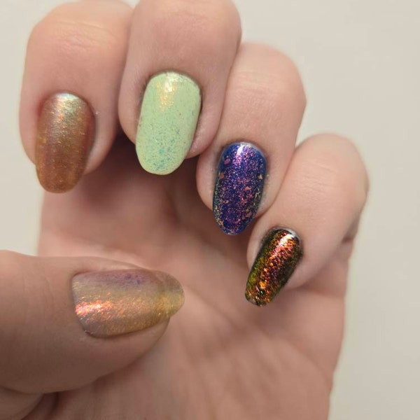Purple Blue Magnetic Nail Polish - Eldritch Influence - Inspired by ...