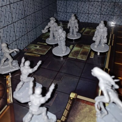 11pc Overtaken Starship Fleet Fleetscale Mini Starfinder Billion Suns ...