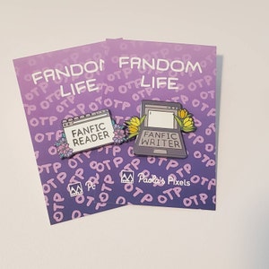 Fanfic Writer Pin, Fandom Enamel Pin, Anime Enamel Pin, Fanfic Writer ...