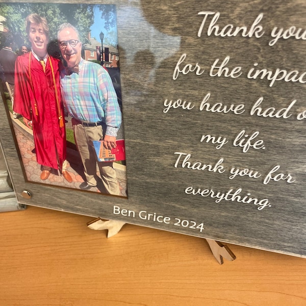 Personalized Picture Frame- Picture Engraved Picture Frame- Personalize ...