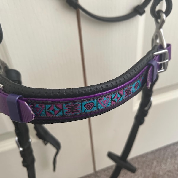 Synthetic, Biothane, Bitless, Cross Under Bitless Bridle - Etsy UK