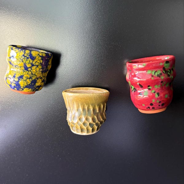 One Mini Magnet Pot - Fridge Magnet Planter - Etsy