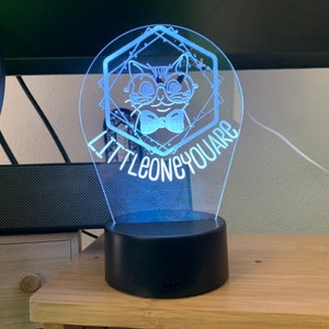 Personalized CUSTOM Multi-color Laser Engraved Edge Lit LED Acrylic ...