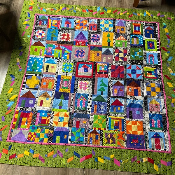Wonky Town and Wonky Border Tutorial - Etsy