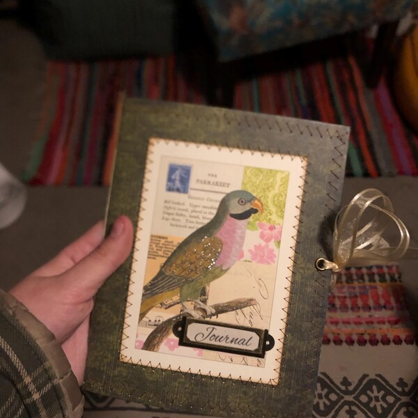 Coffee Themed Handmade Junk Journal With Cavallini Accents, Coffee ...