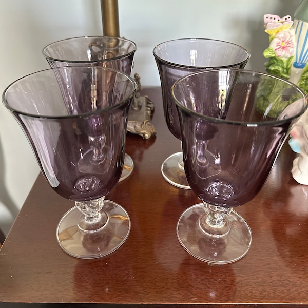 Vintage Viking Georgian Green Glass Goblets - Etsy Vintage Viking Georgian Green Glass Goblets - Etsy