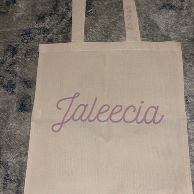 Personalized Script Tote Bag Wedding Welcome Bag - Etsy