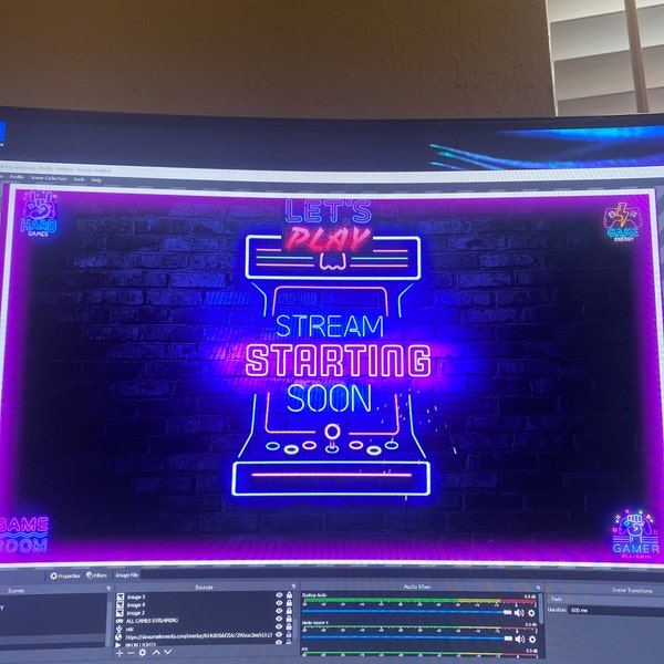 Animated Neon Sign Overlay Bundle green - Etsy