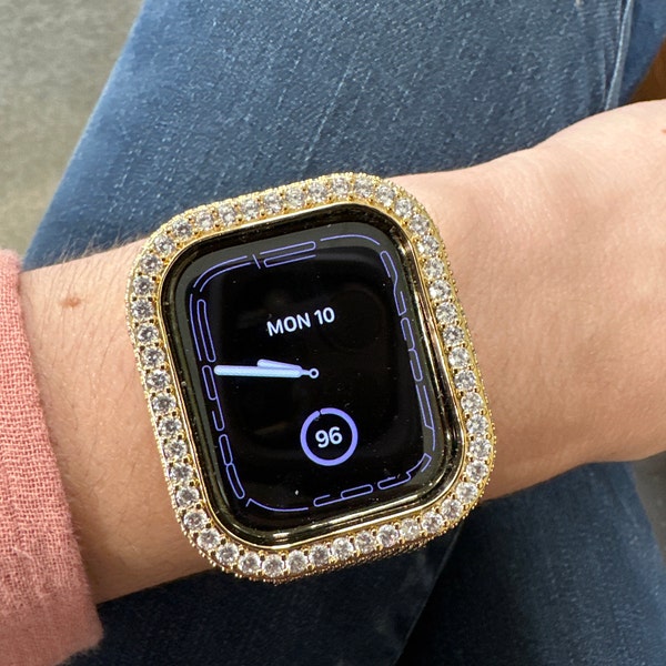 Custom Apple Watch Band Gold Stainless 38mm-49mm Ultra & or Iced Out ...