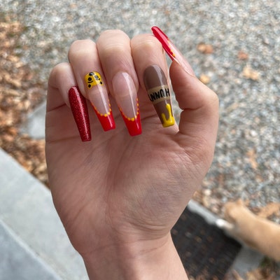 Reusable Crime Scene Pop Art Press on Nails - Etsy