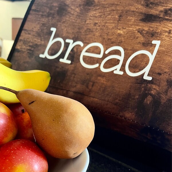 Bread Box Vinyl Decal, Farmhouse Decal, Bread Decal, Farmhouse Kitchen ...