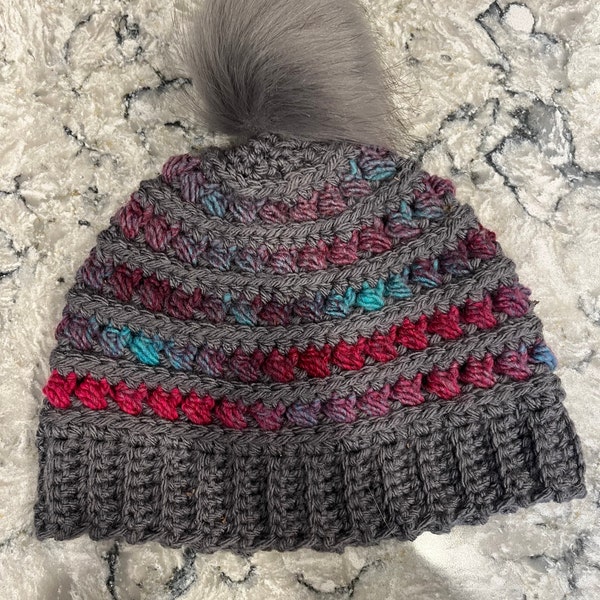 Mountain Ridge Beanie Crochet Pattern by Sheepish Stitches Toque Hat ...