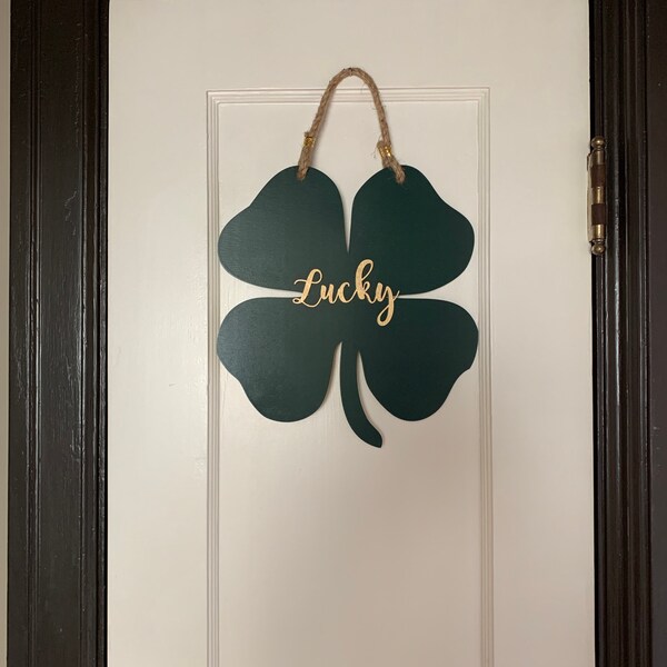 Irish Decor, St. Pattys Door Decor, Shamrock Door Hanger, St. Patricks ...