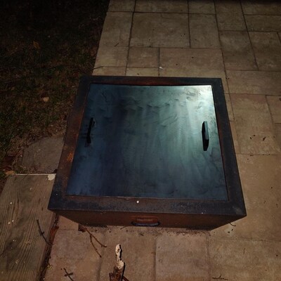 Square Metal Fire Pit Ring Lid Cover - Etsy