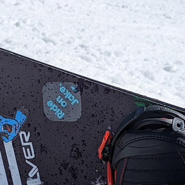 Snowboard Sticker at Least I'm Not a Skier funny Sarcastic Snowboarding ...