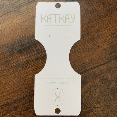Custom Fold Over Tags Personalized Product Hanging Cards-display Card ...