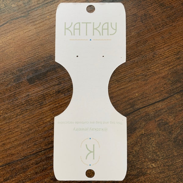 Custom Fold Over Tags- Personalized Product Hanging Cards-display Card ...