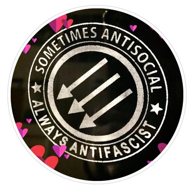 Sometimes Antisocial-punk Patches-punk Bands-punk Accessories-antifa ...