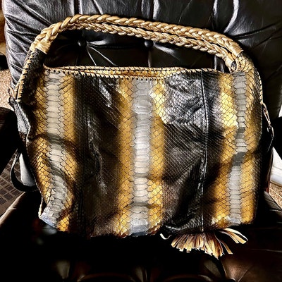 Genuine Python Leather, Natural Python Leather, Hide Snake Skin ...