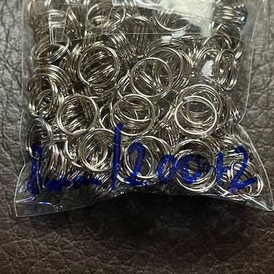 Double Jump Rings, Silver Tone Split Rings 4/5/6/8/10/12/14/16/18mm ...