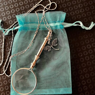 Real Monocle Golden With Cord, No Amplification / Prescription - Etsy