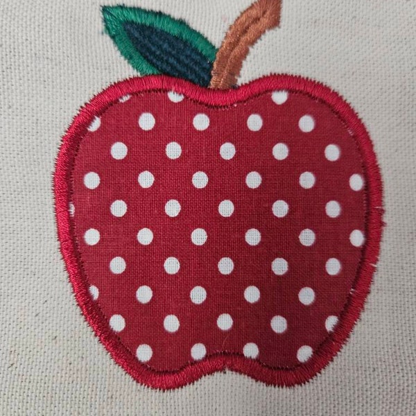 Apple Applique Embroidery Designs File - Etsy